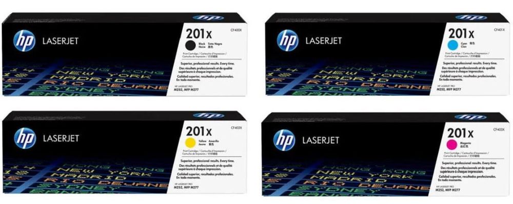 HP Laserjet Tonerkassetten Rainbow Kit Nr. 201X (NP 386.--) (Neu und ...