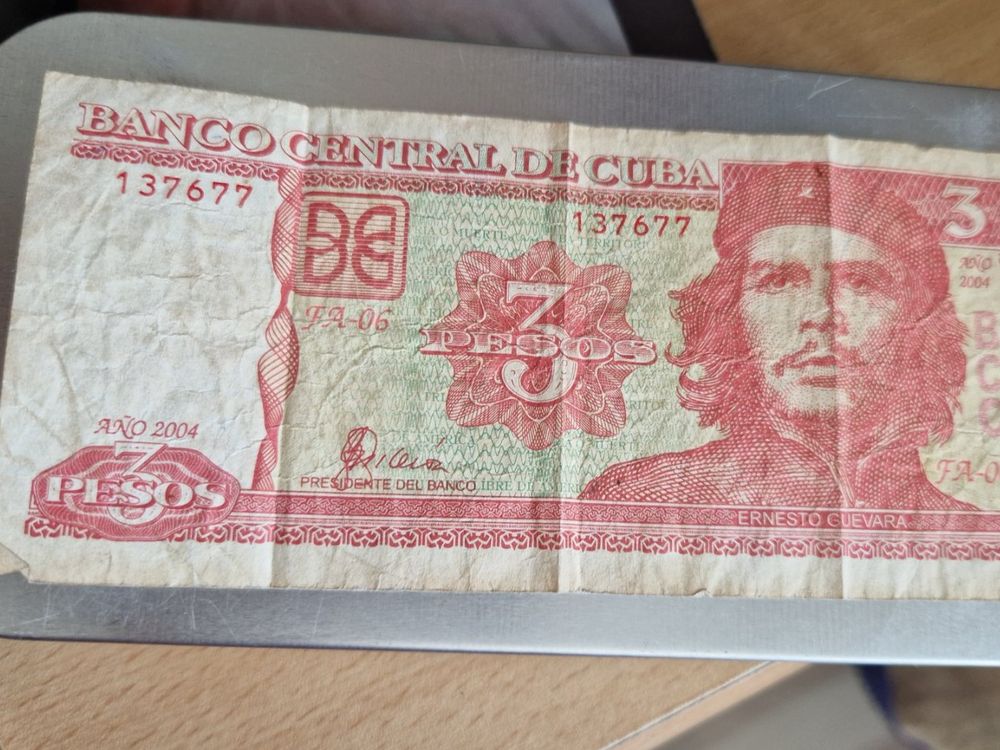 Billet 3 pesos Cuba Che Guevara (Gebraucht) in SAXON für CHF 5 – mit ...