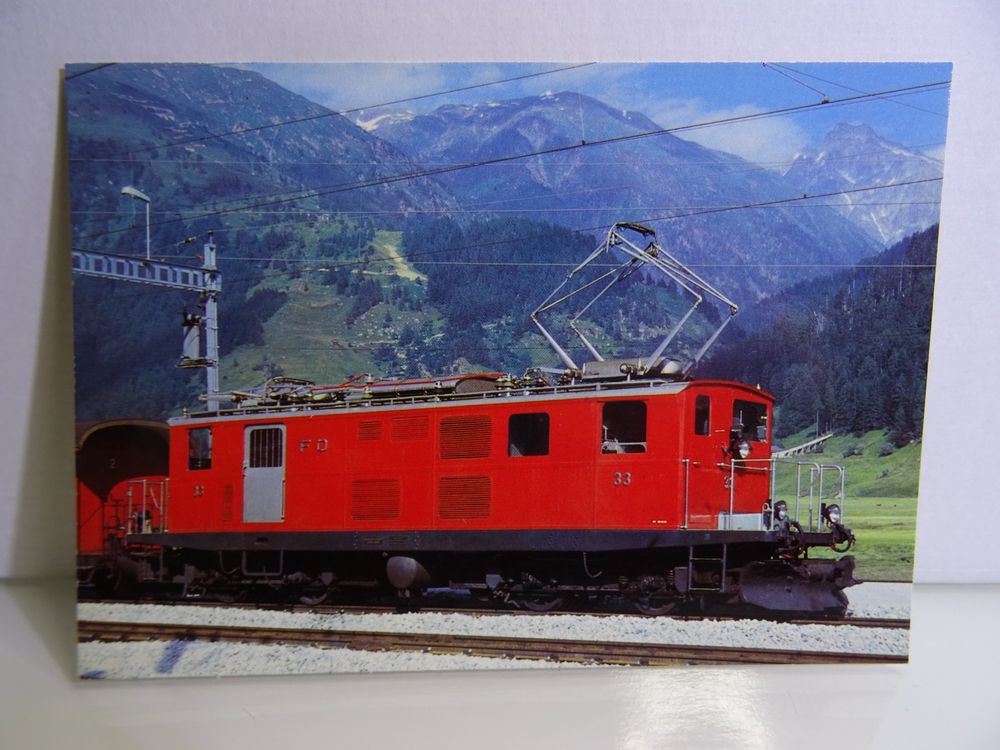 Postkarte "Furka-Oberalp Bahn FO HGe 4/4 33 1979 Oberwald | Kaufen auf Ricardo