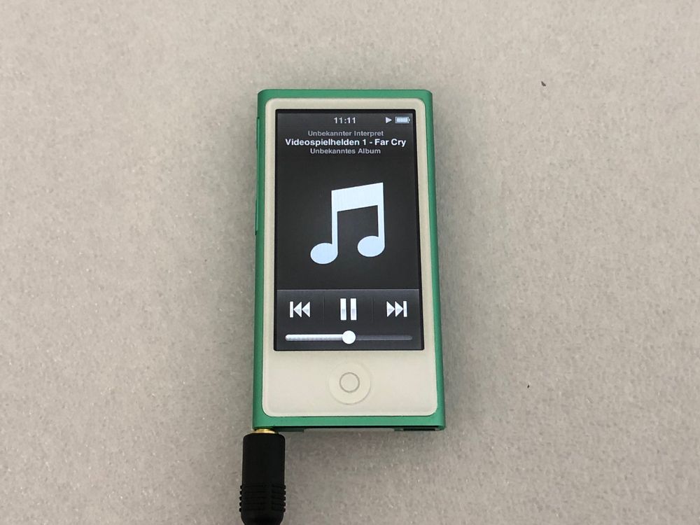 iPod nano 7 (Modell A1446), grün, 16GB, in super Zustand (Neu (gemäss ...