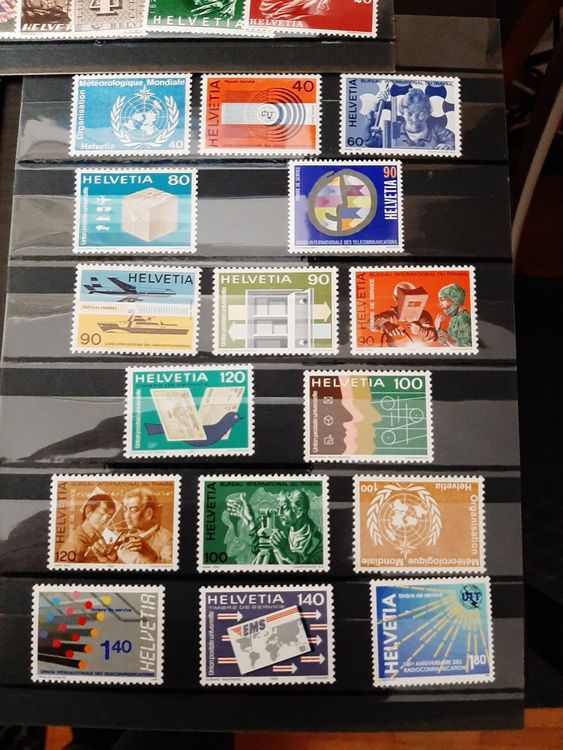 Briefmarkensammlung 8 Blatt (Gebraucht) in Konolfingen für CHF 19 – mit ...