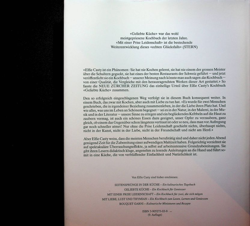 Elfie Casty Mit eine Prise Leidenschaft / Kult (Gebraucht) in Reitnau ...