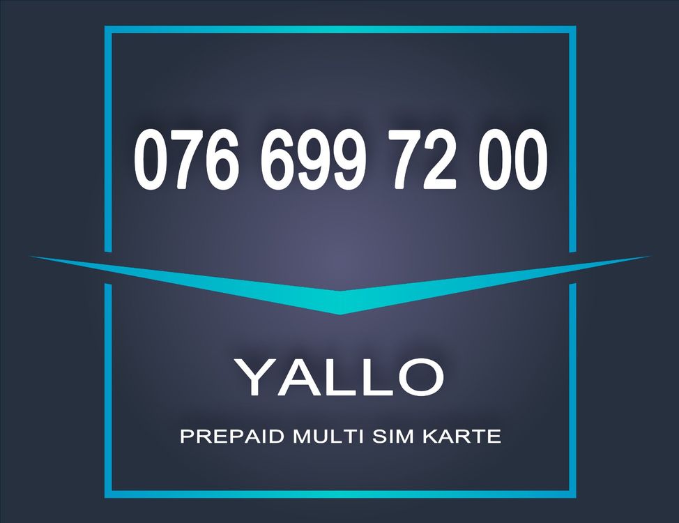 GOLD NUMMER | Yallo PrePaid SIM-Karte | Kaufen auf Ricardo