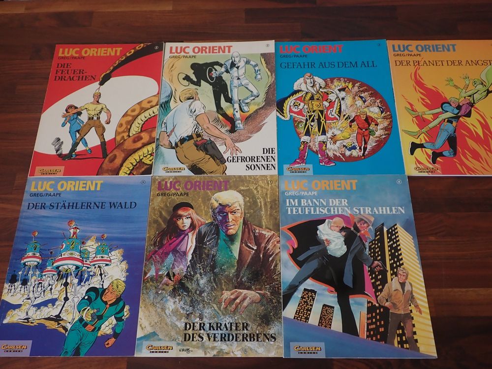 7 LUC ORIENT Comic Hefte Carlsen Comics Nr. 1 - 5 und 7 - 8 (Gebraucht ...