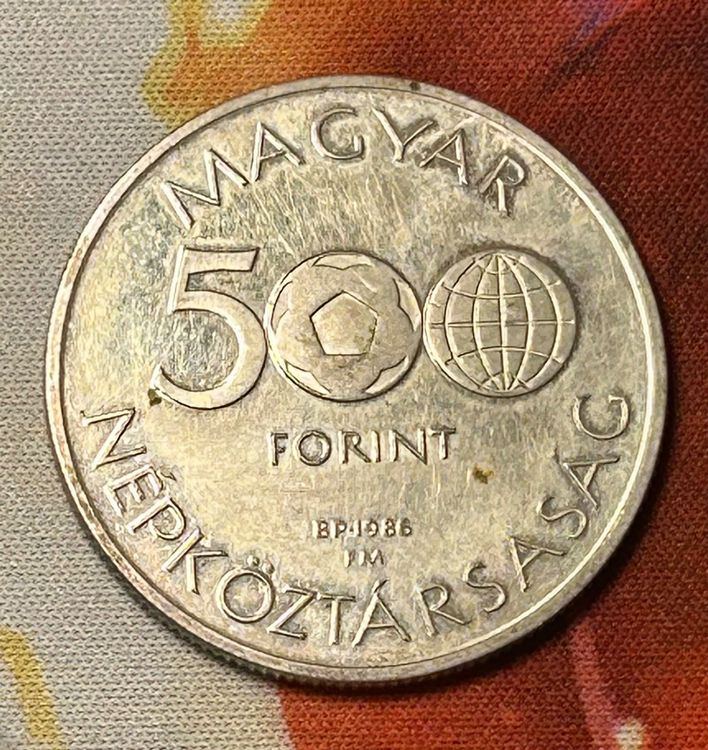 Hungary 500 Forint 1986 World Football (Gebraucht) in für CHF 8 – mit ...