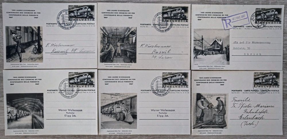 LOT 1947 BILD-PK 100J. Eisenbahn o verschieden TOP ab 1.- | Kaufen auf Ricardo