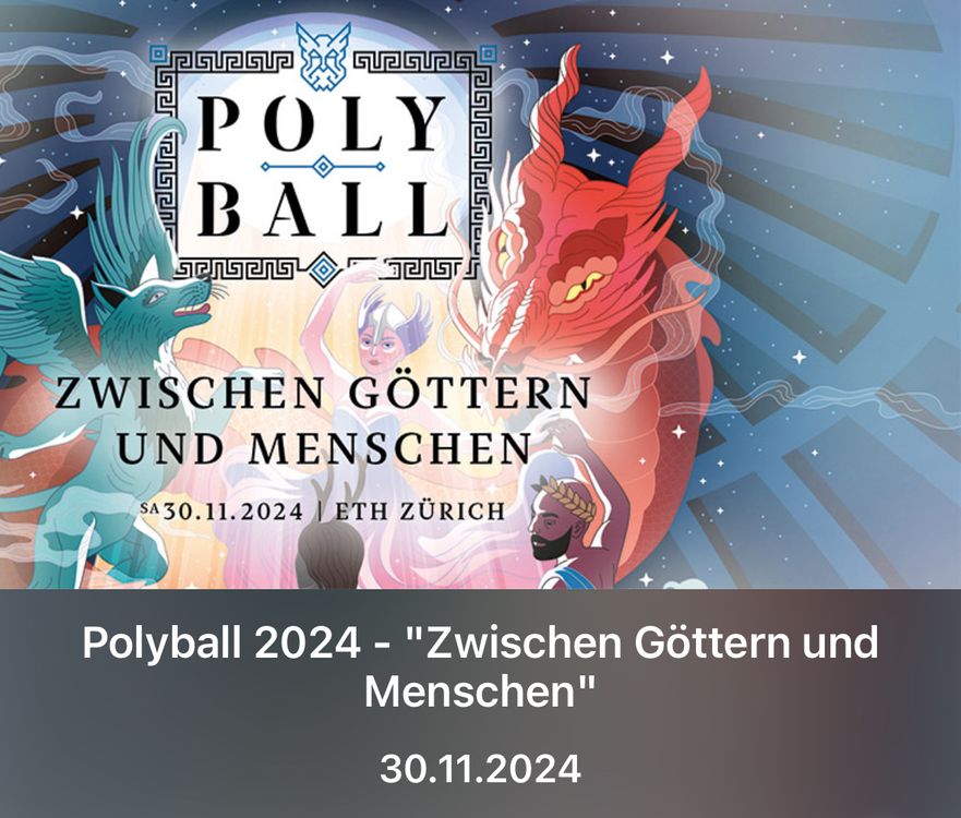 1x Polyball Ticket 2024 mit Legi (Neu und originalverpackt) in Zürich für CHF 180 – mit ...