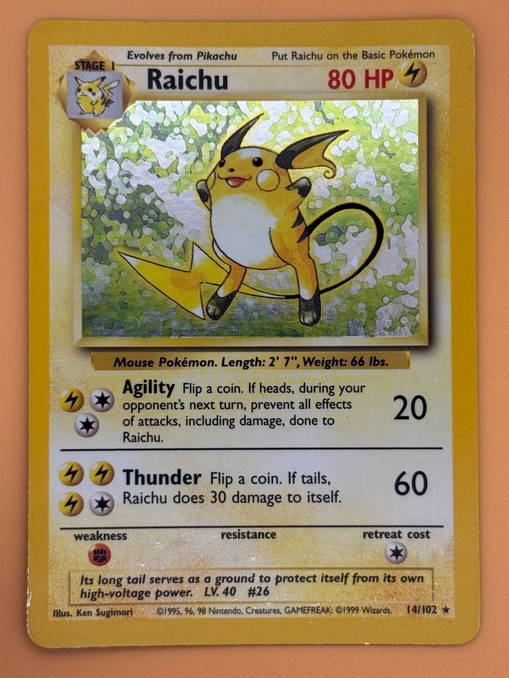 Raichu 14/102 Holo Pokémon Base Set ab 1.- (Neu (gemäss Beschreibung ...