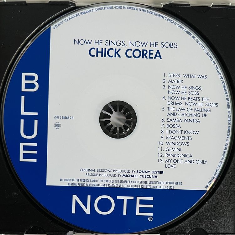 CHICK COREA / Now he Sings, Now he Sobs (Gebraucht) in Bischofszell für ...