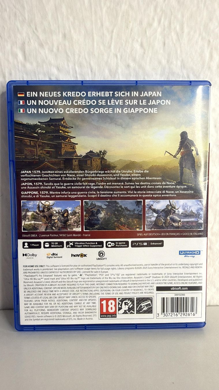 Assassin's Creed Shadows - PS5 - Top Condition (Gebraucht) in ...