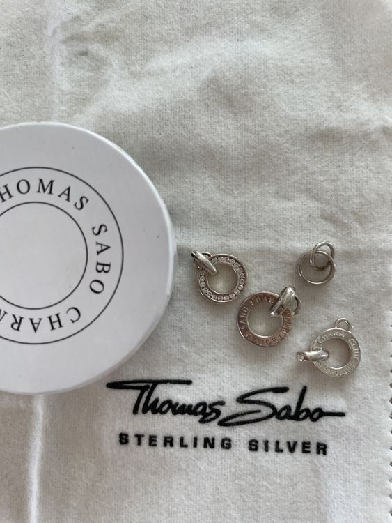 4 Thomas Sabo Charms Set, Silber 925, Anhänger mit Box (Gebraucht) in ...