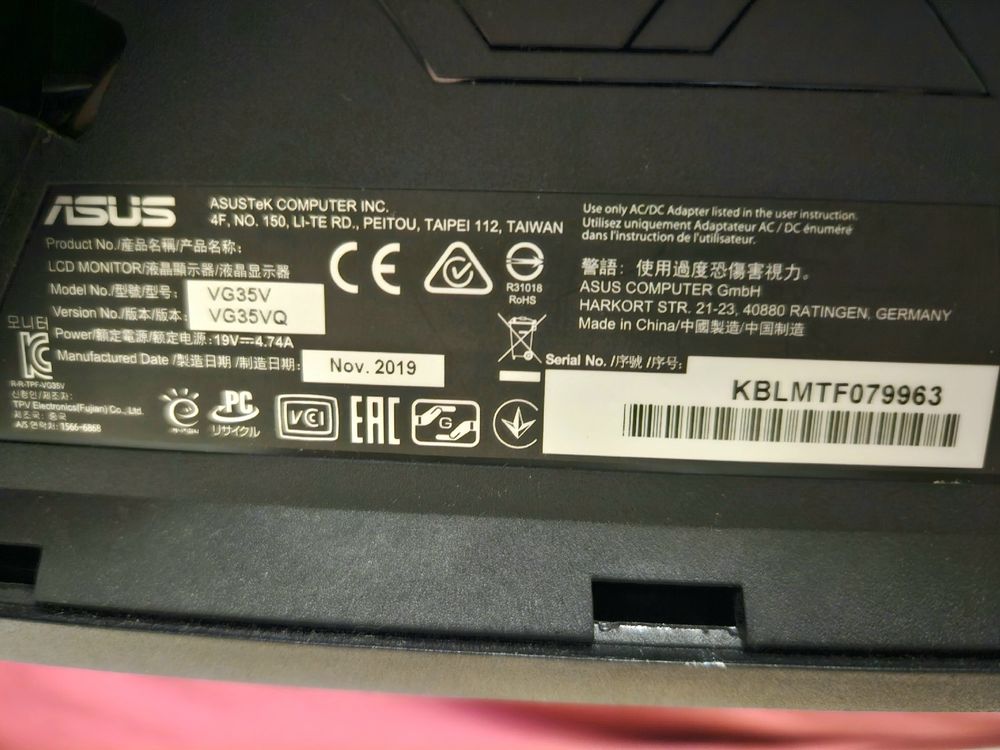 Asus TUF Gaming Monitor 35 Zoll curved | Kaufen auf Ricardo