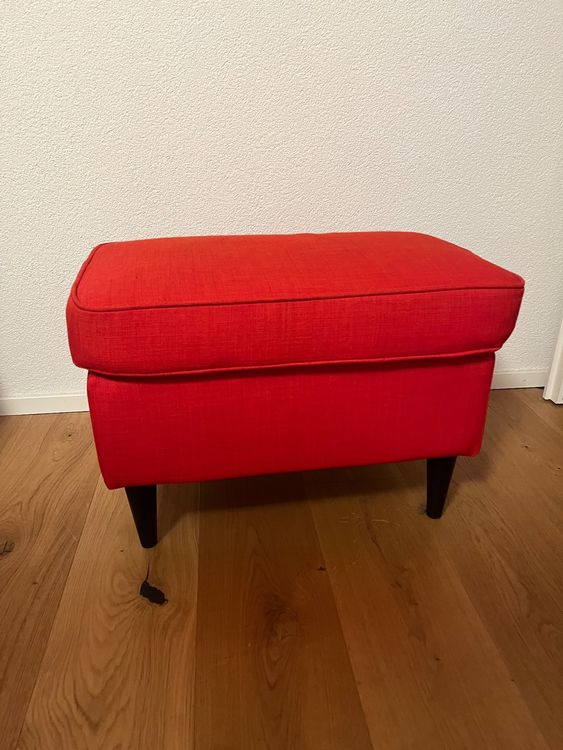 Strandmon Hocker Ikea rot | Kaufen auf Ricardo