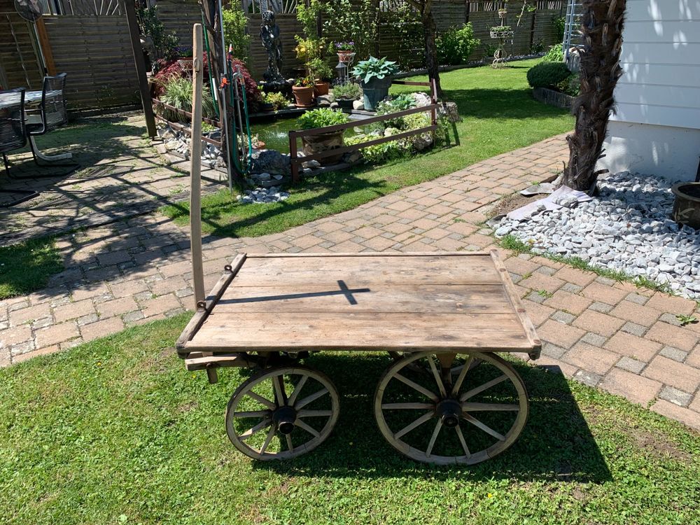 Leiterwagen, Holzwagen, Handwagen, Gartendekoration (Gebraucht) in Worb für CHF 200 – nur ...