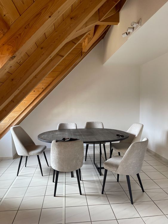 Set table et 6 chaises, style industriel, bois massif (D'occasion) à Zollikon pour CHF 400 ...