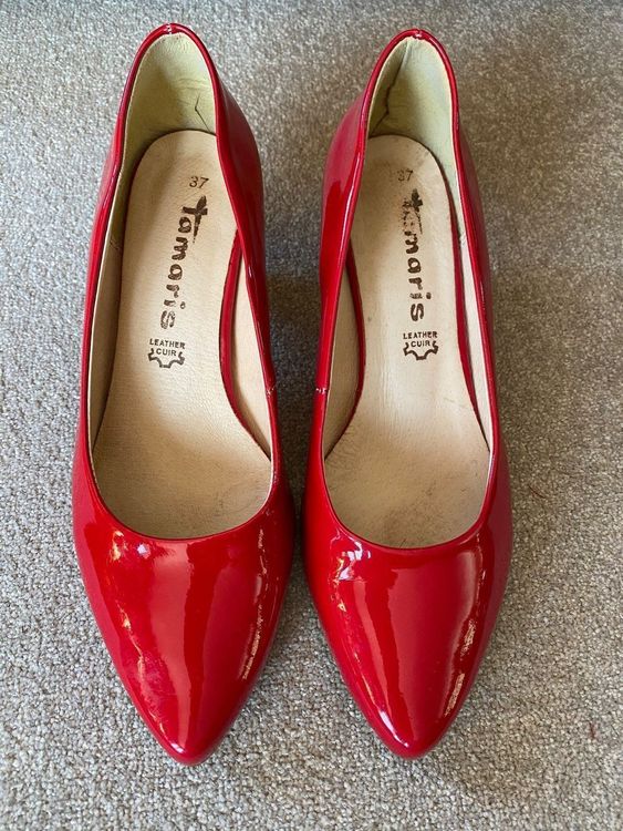 Lack Pumps rot, 37, Tamaris (Gebraucht) in Zollikon für CHF 9 – mit ...