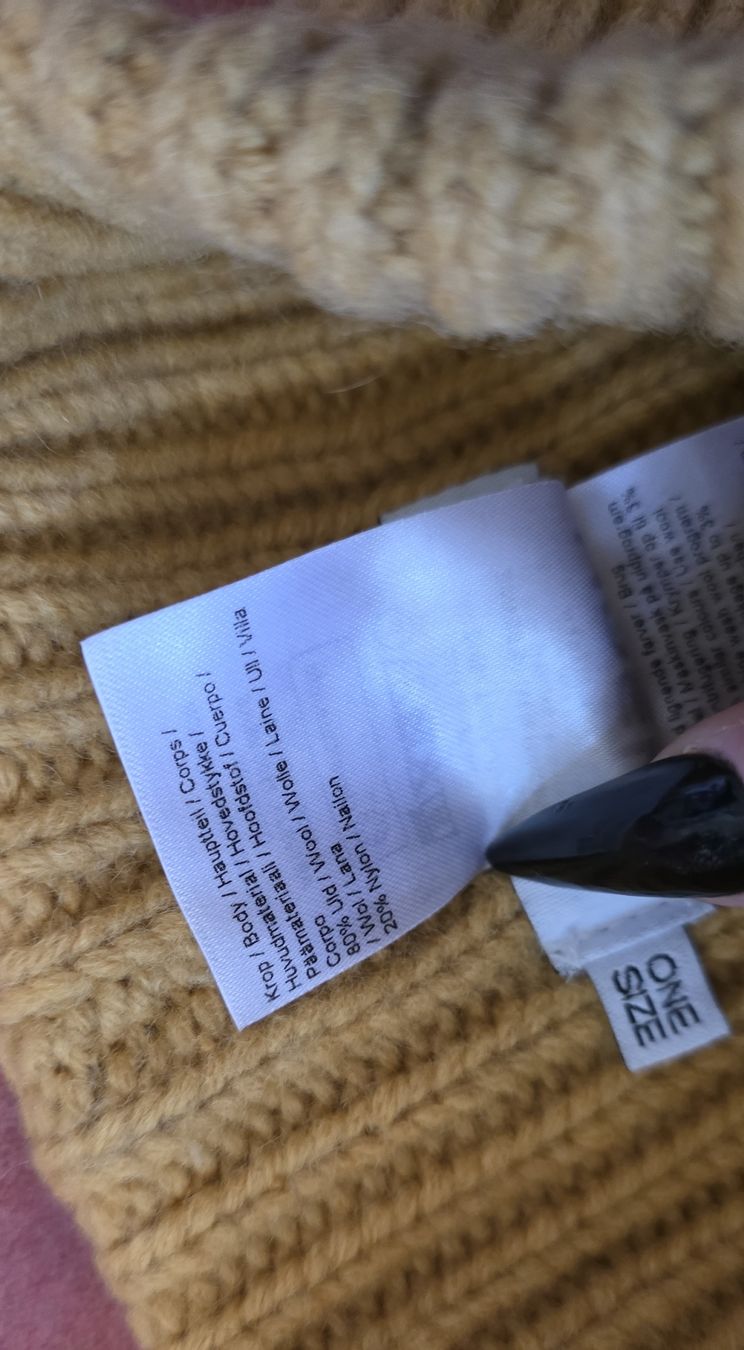 Mustard MSCH Copenhagen Wool Blend Beanie Hat (Gebraucht) in Oberrieden ...