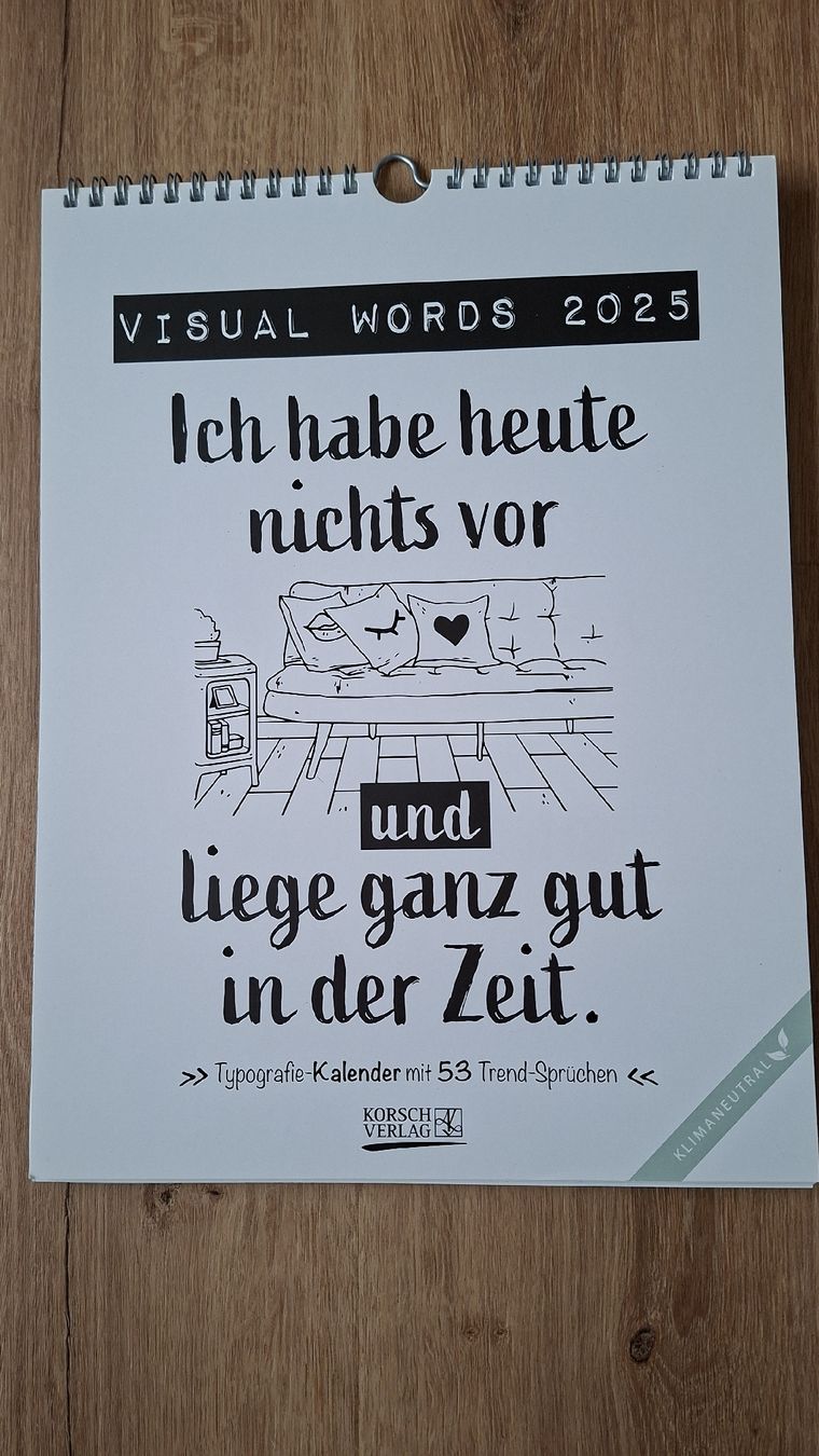 Visual Words Kalender 2025,mit 53 Sprüchen! (Gebraucht) in Kriens für ...