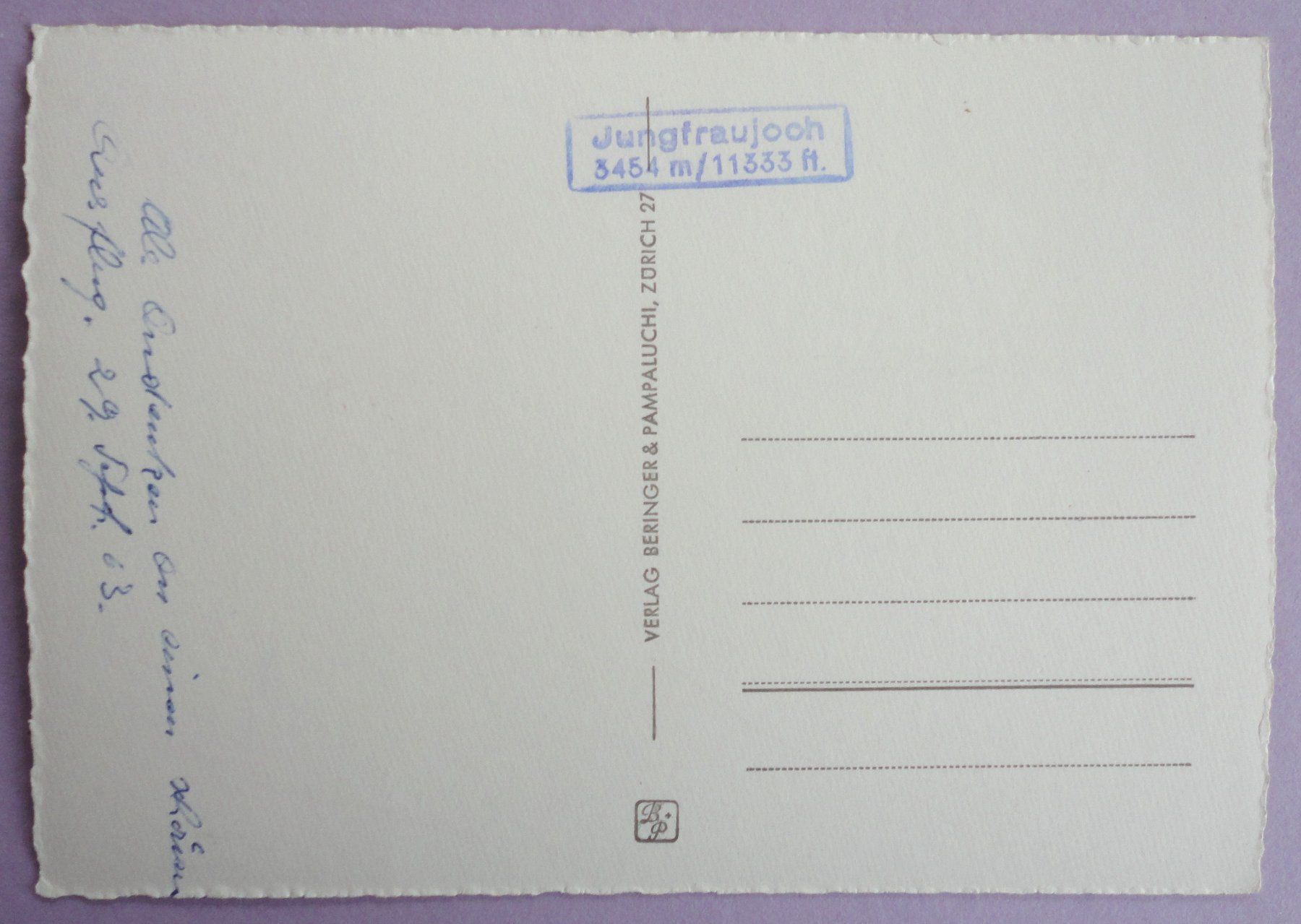 Jungfraujoch 3454 m ü.M., Eispalast (Gebraucht) in Fétigny für CHF 1 – mit Lieferung auf Ricardo ...