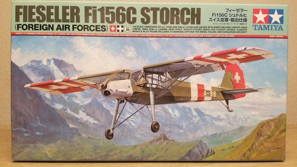 Tamiya 25158 Fieseler Fi156C Storch - Limited Edition - CH (Neu und ...