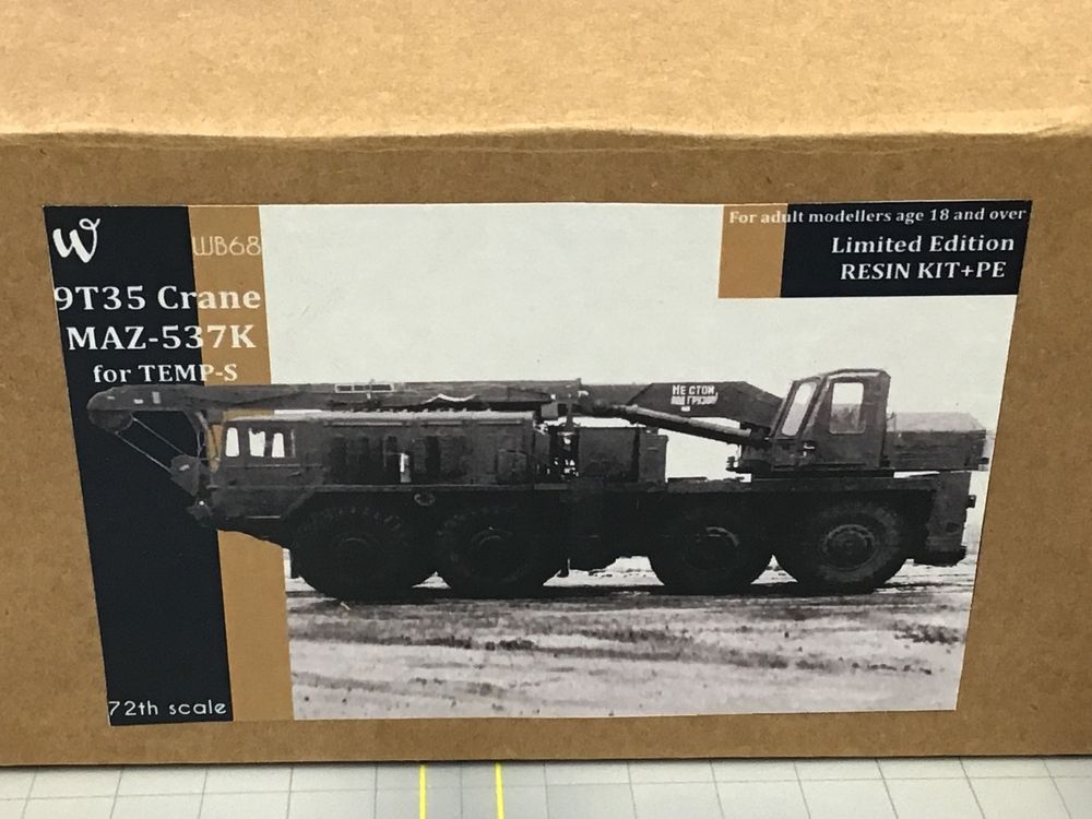 9T35 Crane MAZ-537K Resin Kit, Limited Edition, 1/72 NEU (Neu und ...