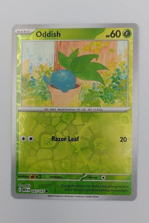 Oddish Reverse Holo (043/165 Set MEW 151) NM / ENG (D'occasion) à COINTRIN pour CHF 1.5 – avec ...