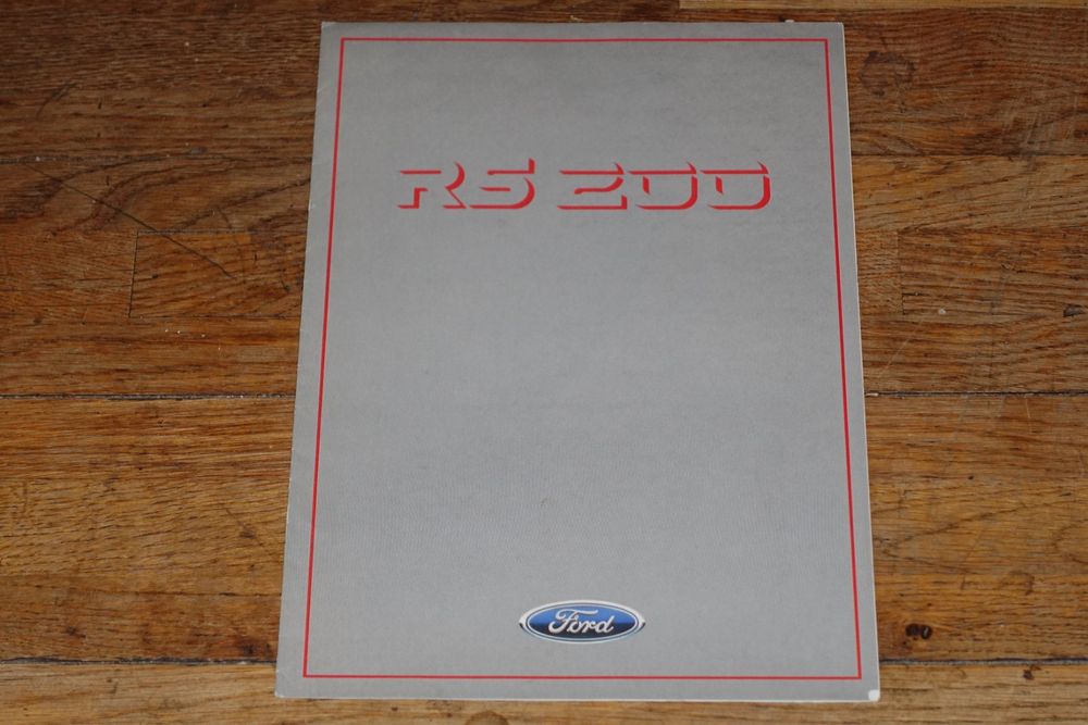 FORD RS 200 BROCHURE | Kaufen auf Ricardo