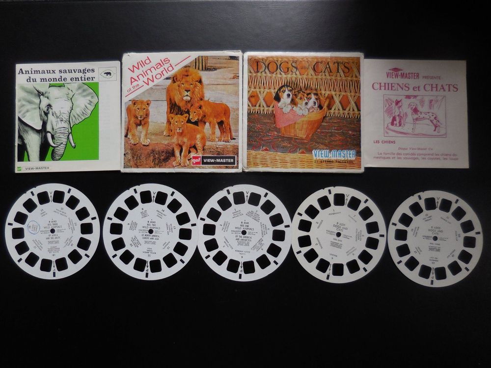 5 DISC VIEW-MASTER (WILD ANIMALS + DOG) | Kaufen auf Ricardo