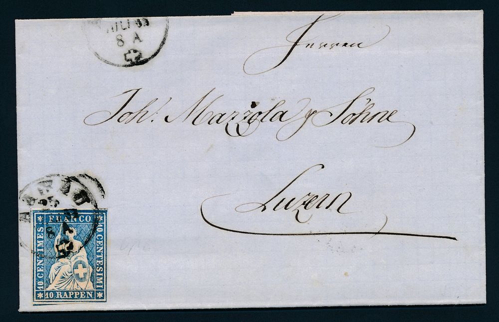 Strubel 23Ga auf Faltbrief (Befund Hans P. Renggli) (Gebraucht) in Bonau für CHF 27 – mit ...