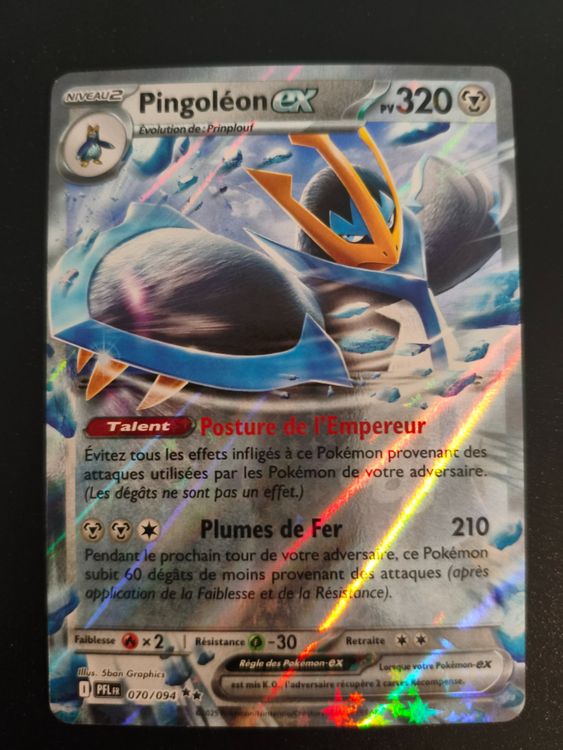 Pokémon Flammes Fantasmagorique: Pingoléon Ex 070/094 FR (D'occasion) à ...