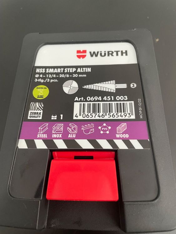 SPIRALSTUFENBOHRER SORTIMENT HSS ALTIN SMART STEP 3-TLG. (Neu und originalverpackt) in Claro für ...