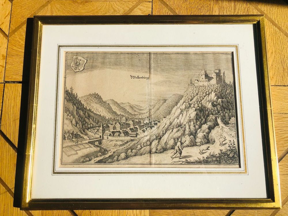 Original alter MERIAN Stich WALDENBURG | Kaufen auf Ricardo