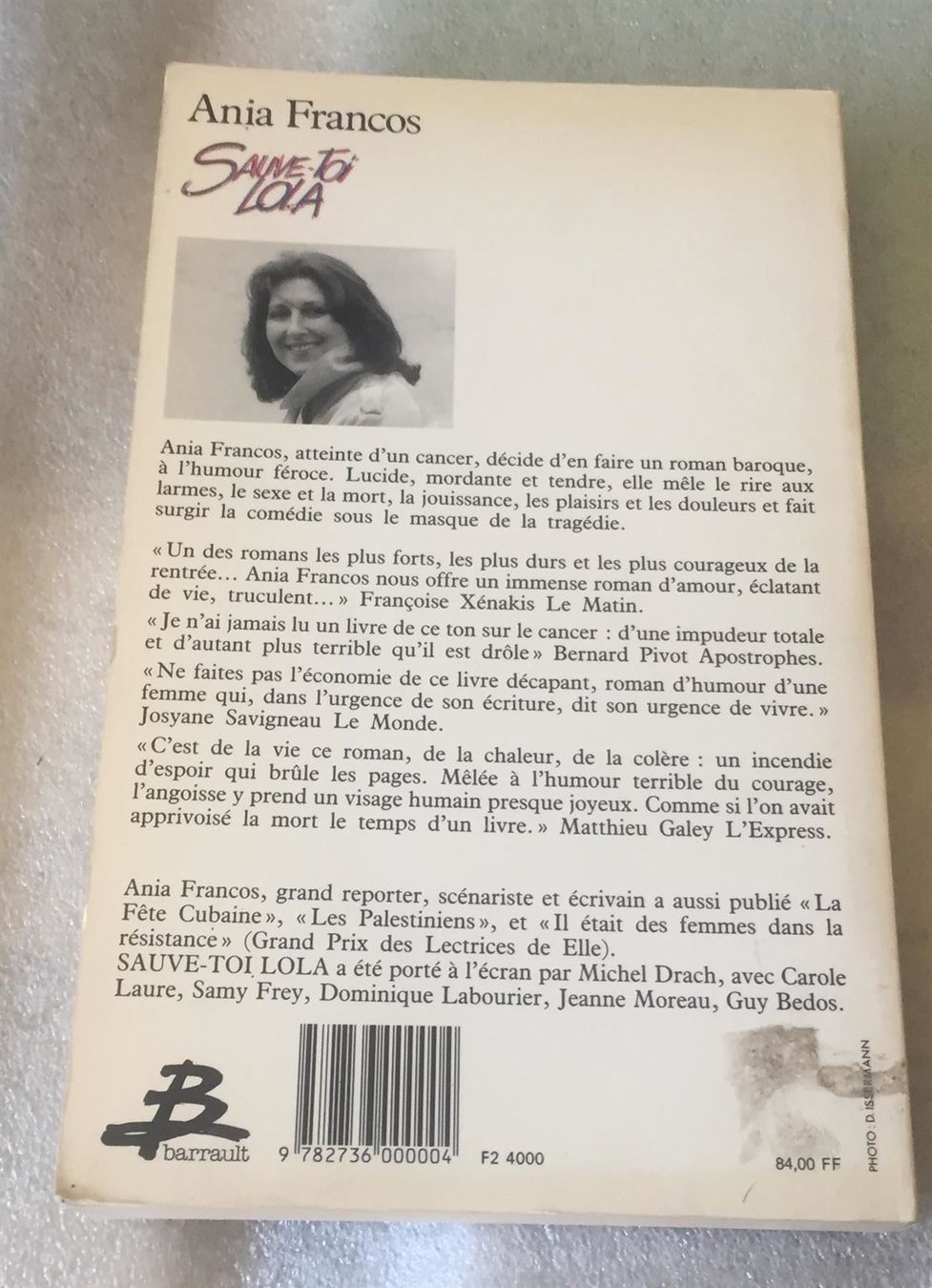 Ania Francos - Sauve-toi Lola (roman baroque) grand livre (Gebraucht ...
