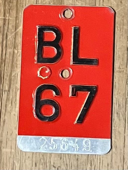 BL 67 - VELONUMMER - FAHRRADSCHILD - PLAQUE DE VELO - BL 67 | Kaufen ...