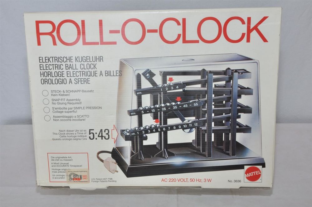 Roll-o-Clock - elektrische Kugeluhr (Neu und originalverpackt) in ...