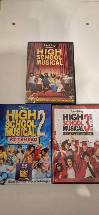 3 High School Musical DVDs, 1-3, Extended Edition (Gebraucht) in Wangen ...