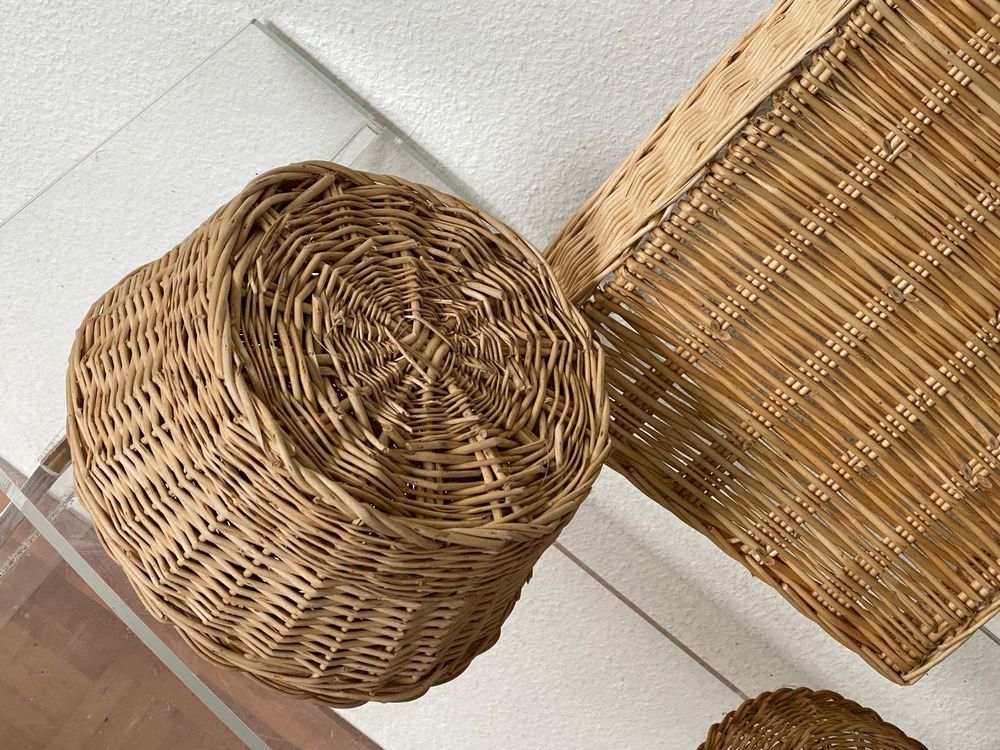 3 Körbe mit 1 Deckel für alle Gelegenheiten Aufbewahrung (Gebraucht) in ...