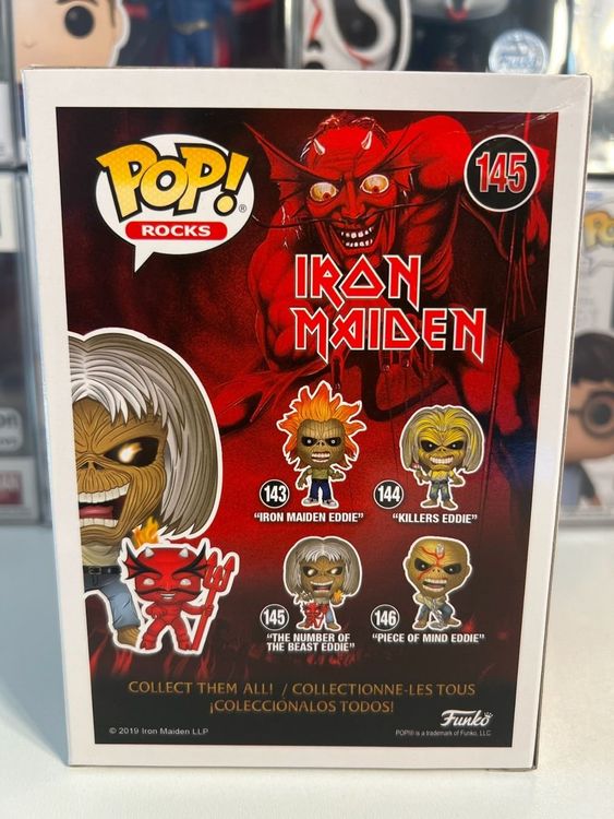 Funko POP! Rocks Iron Maiden - The Number of The Beast Eddie (Neuf avec ...