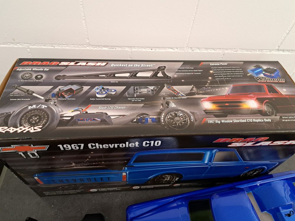 Traxxas DRAG Slash Chevrolet C10 Blau, 2WD | Kaufen auf Ricardo
