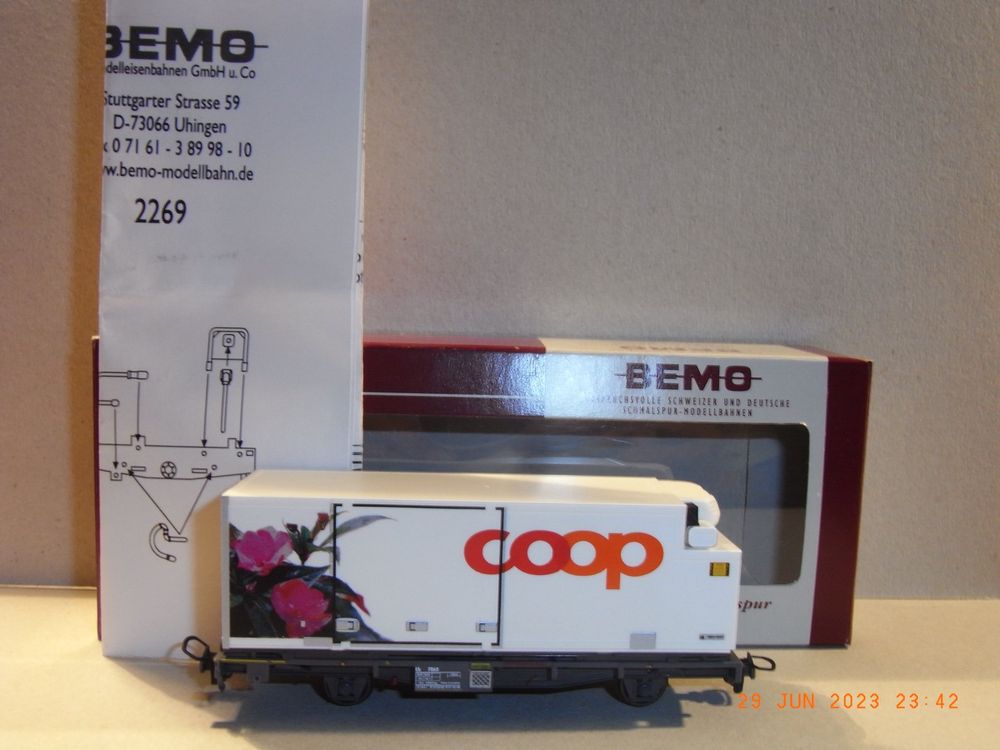 1 Wagon Bemo HOm RhB Lb 7865 Edellieschen (Neu (gemäss Beschreibung ...