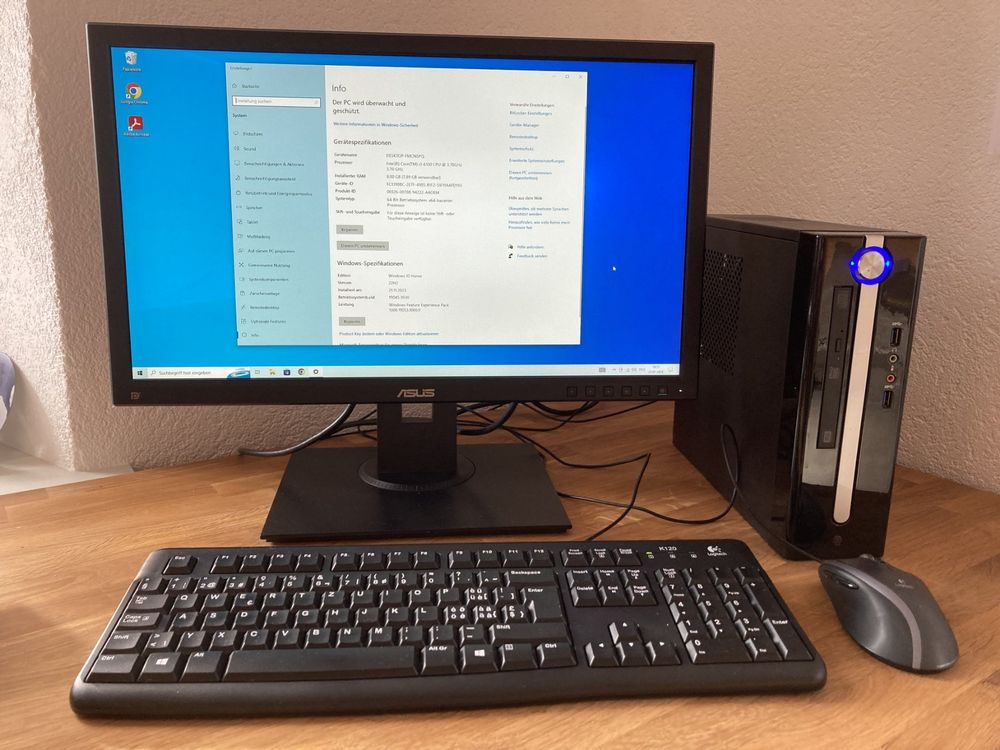 ASUS PC mit 21.5" Monitor, 250GB SSD, Maus Tastatur, Win 10 | Kaufen ...