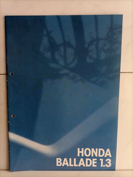 Brochure Catalogue Honda Ballade 1.3 (Suisse) (D'occasion) à crans ...
