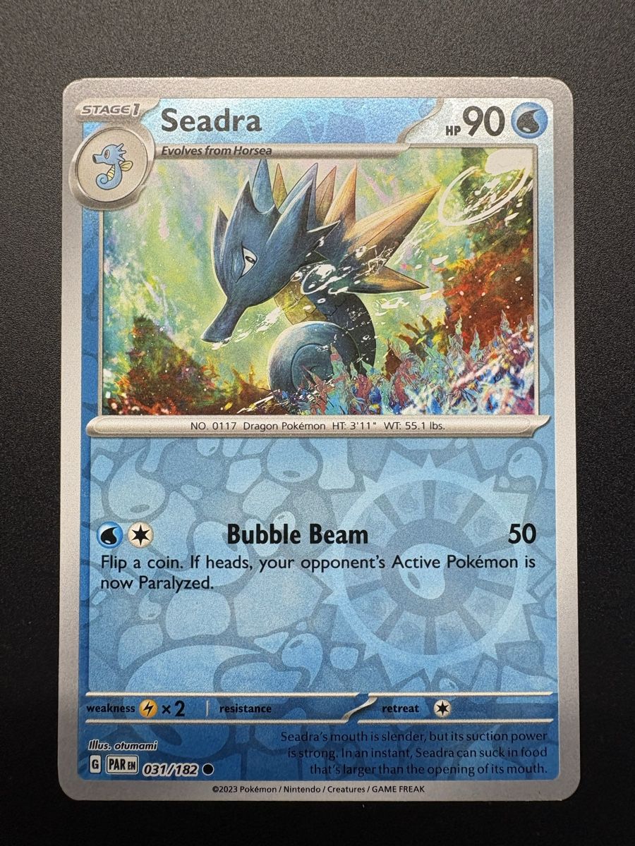 Seadra 031/182 Pokemon SV04: Paradox Rift Common Reverse Hol (Nuovo ...
