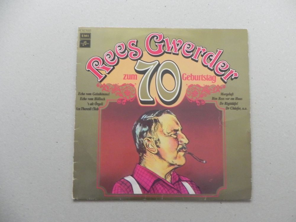 Schallplatte LP Volksmusik Rees Gwerder 1981 70. Geburtstag (Gebraucht ...