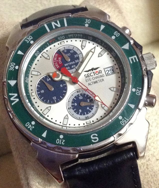SECTOR Chronograph Herrenuhr 44 mm ( Neue Preise : 295 CHF ) (Gebraucht ...