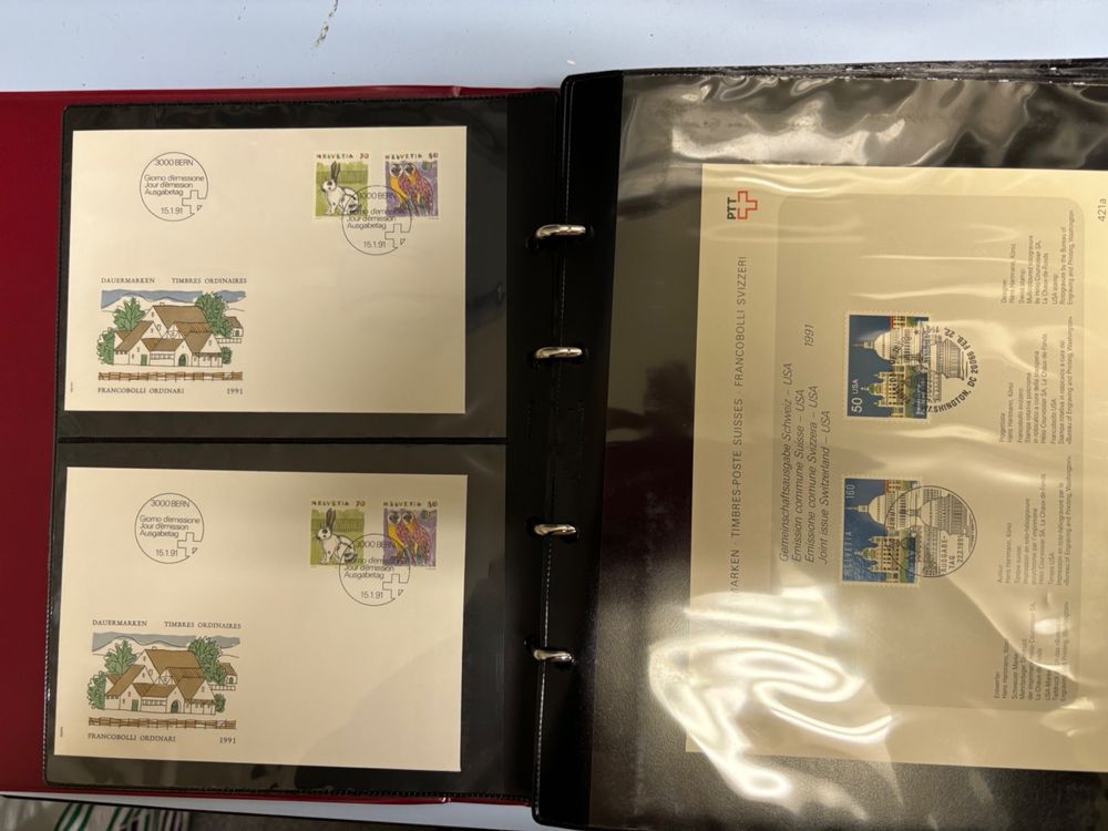 Album mit 95 FDC/Sonderbriefe 1991 bis 1993 Schweiz | Kaufen auf Ricardo