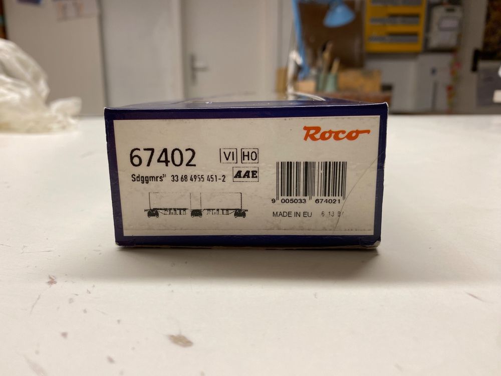 Roco 67402 - Containertragwagen Crossrail Sdggmrs | Kaufen auf Ricardo