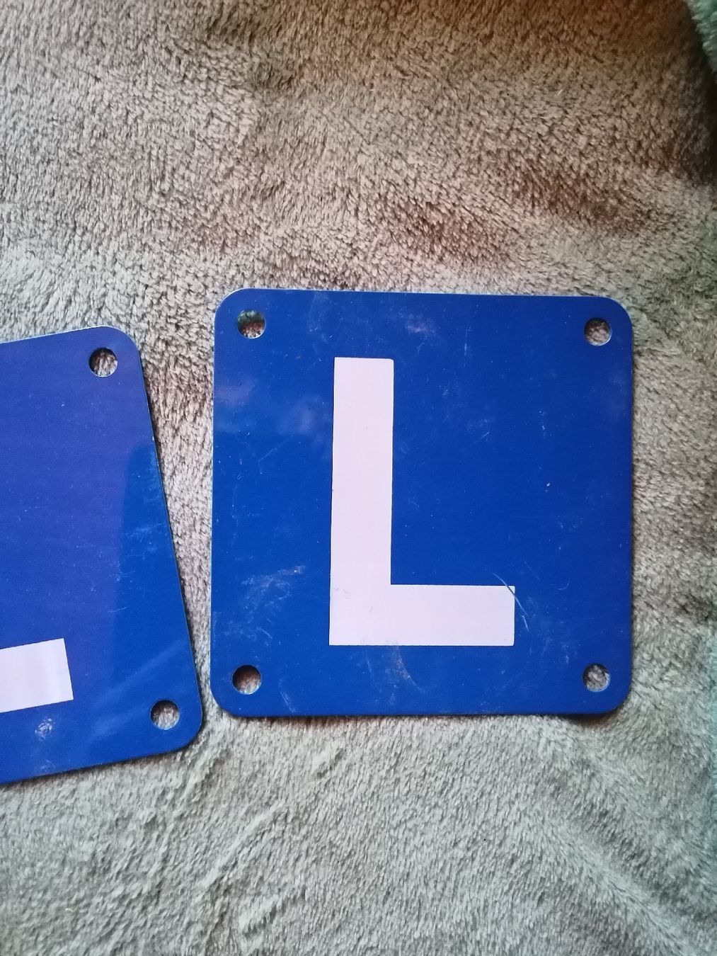 L-Schild blau,, NEU, für Fahrschule, Auto (L) oder blech (Gebraucht) in ...