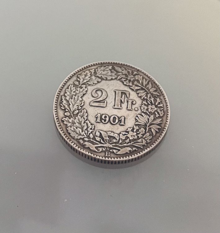 Silbermünze 2 Franken 1901 B | Kaufen auf Ricardo