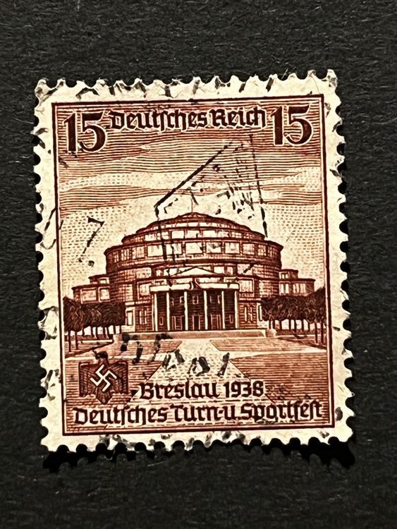 DR / Briefmarke Dritten Deutschen Reiches / Francobollo 3 Re (Gebraucht) in Chiasso für CHF 1 ...